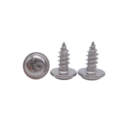 Redempat 50 Pieces Self Tapping Screw Universal Stainless Steel Screws ...