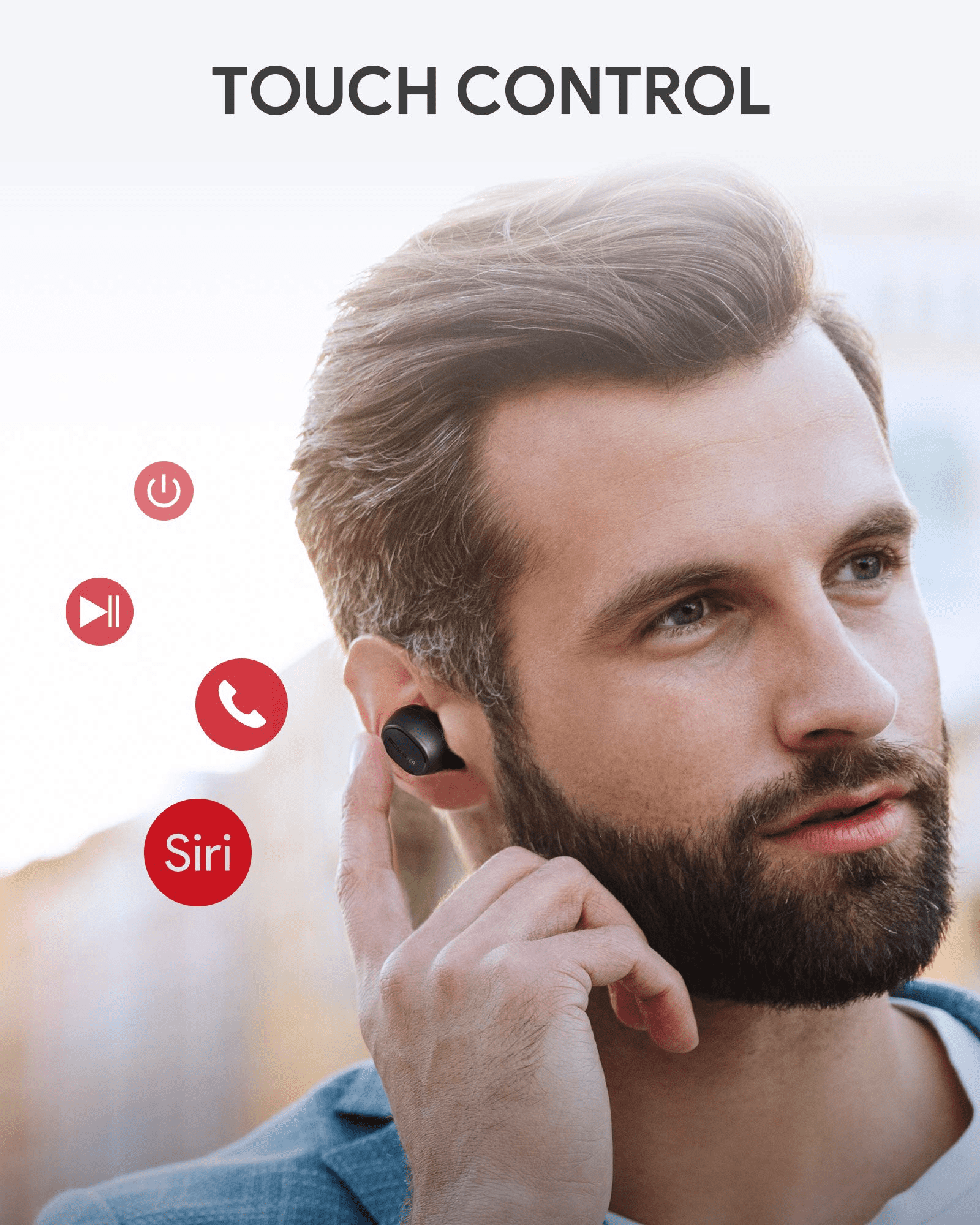 Buy Aukey True Wireless Earbuds, Bluetooth 5.0 Headphones in Ear with ...