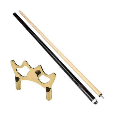 DENEST Wooden Pool Stick Holder, 10 Cue Floor Stand, Easy Assembly, for ...
