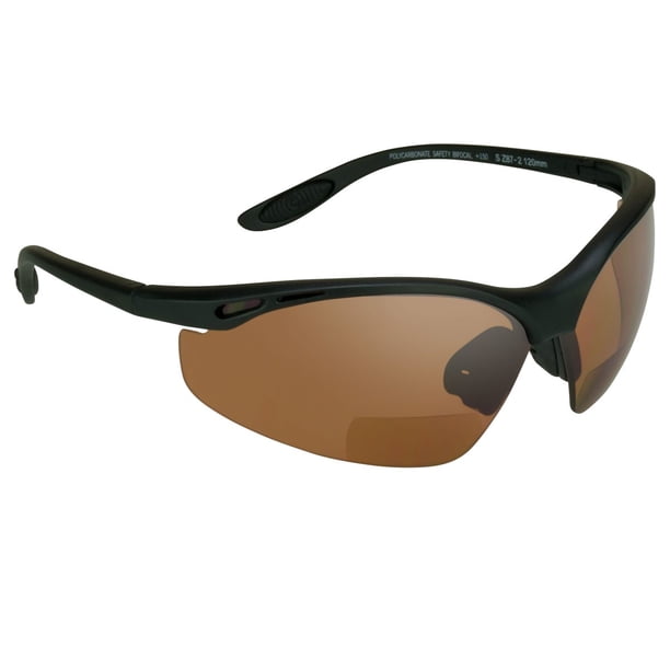 proSPORT Bifocal Safety Reader Glasses z87 Amber High Definition Blue ...