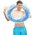 Clearance:Inflatable Pool Float 35", Clear Float Tubes, Glitter Swimming Ring, Pool Toys for ...