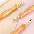 BESTYASH 1Set Ergonomic Wooden Handle Punch Needle with Threader for ...