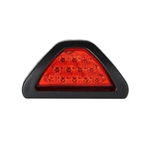 F1 style 12 LED Rear Tail Brake Stop Light Third Strobe Red Lens DRL ...