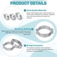 FRKSMD-12 Pcs Double Ear Hose Clamp, 3-5mm 304 Stainless Steel O Clip ...
