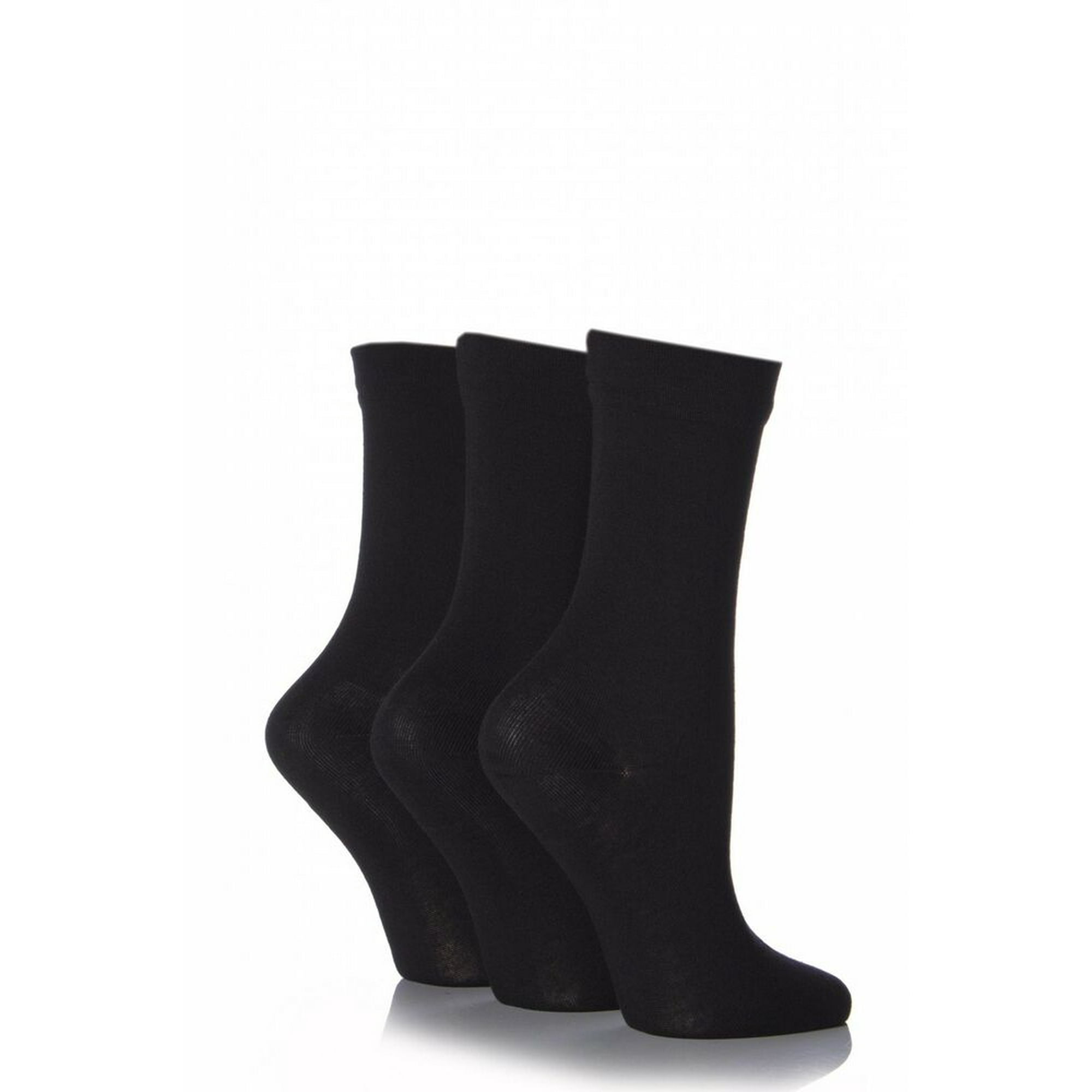 Click here for Chlua Ladies 3 Pair Comfort Cuff Bamboo Socks With... prices