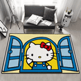 Cartoon Anti-Slip Kitchen Kuromi Hello Kitty Bedroom funny Sanrio Rug ...
