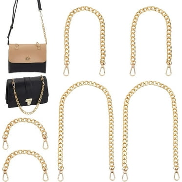 4pcs 4 colors Purse Chains Alloy & Iron Curb Chain bag Straps with ...
