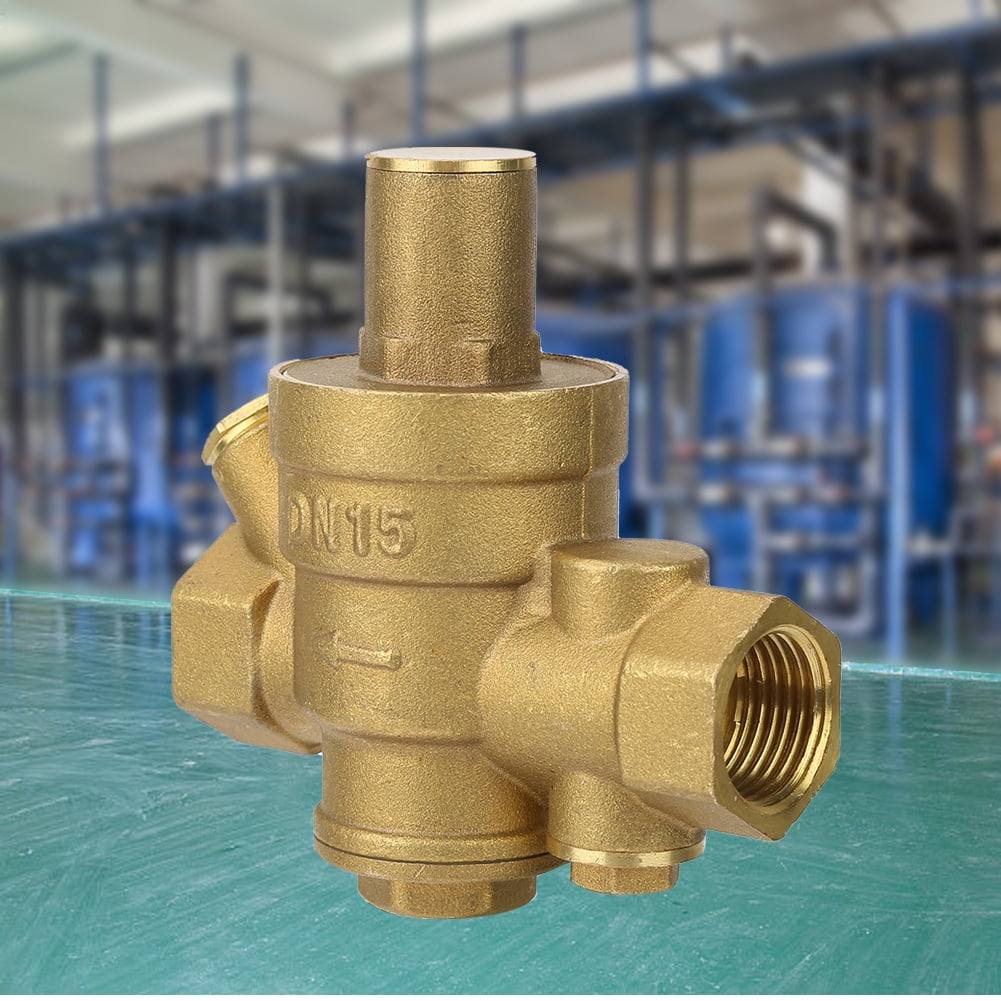Válvula reductora de agua, DN15 Válvula reductora de latón ajustable ...