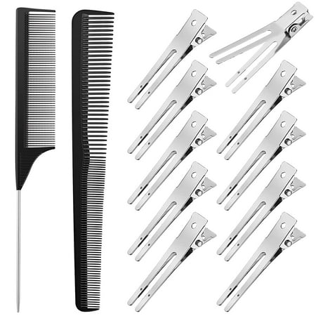 52 Pieces Hair Comb Set Fine Tooth Comb Includes 50 Pieces Double Prong ...