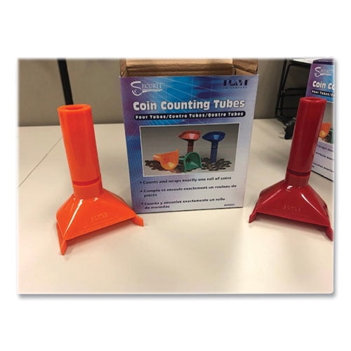 Coin Counting Tubes, Dimes, Nickels, Pennies, Quarters, One Full ...