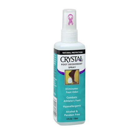 Crystal Foot Deodorant Spray, Fragrance Free, 4 Oz - Walmart.com