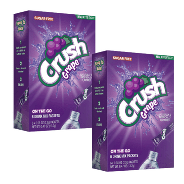 Crush- Powder Drink Mix - Sugar Free & Delicious (Classic Variety, 30 ...