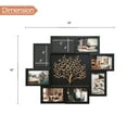 8-Opening Black Collage Photo Frame - Versatile Wall Display for Home ...
