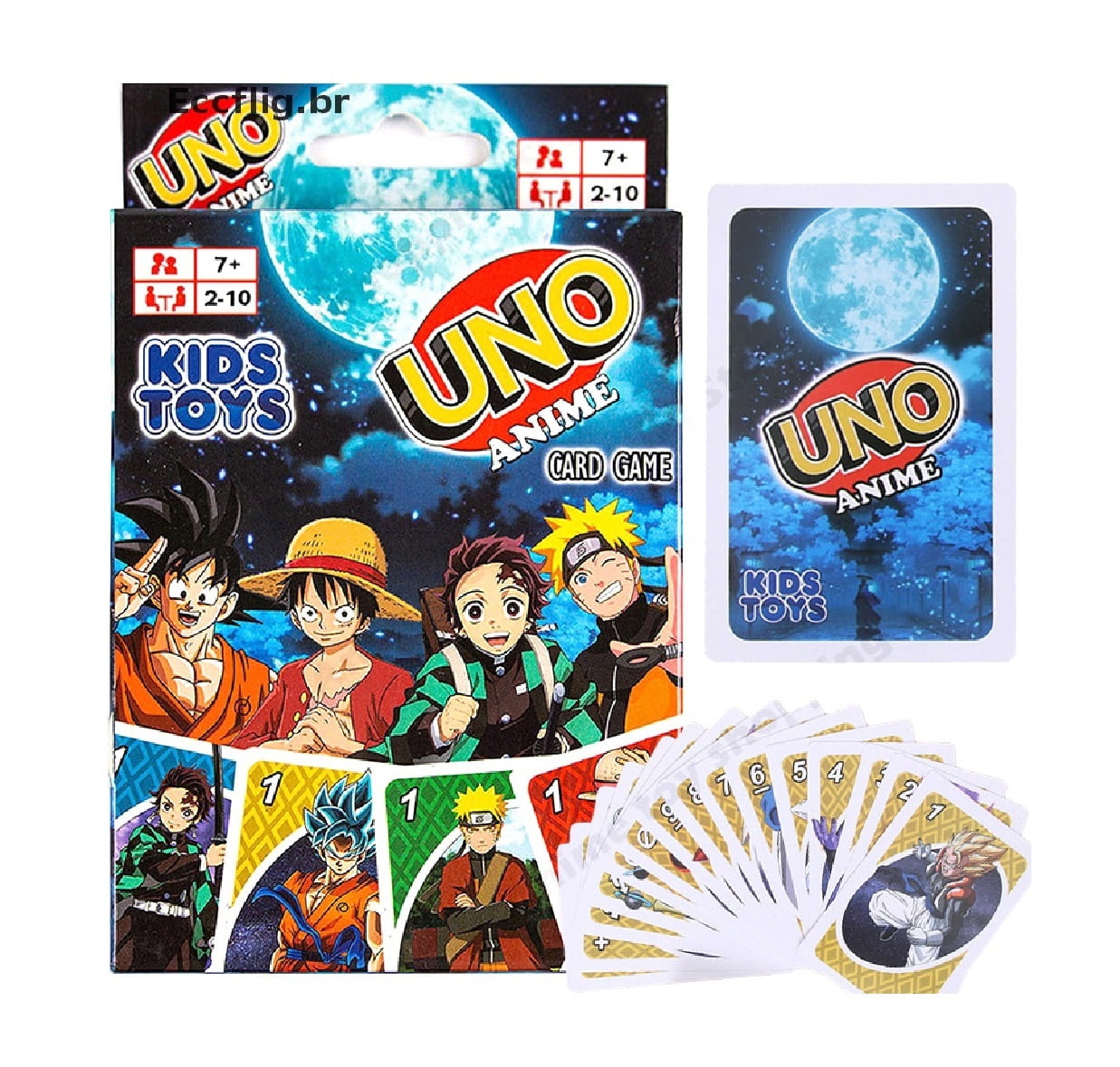 Juego de mesa Mattel UNO Edición Especial De Anime (Dragón Ball, Naruto ...