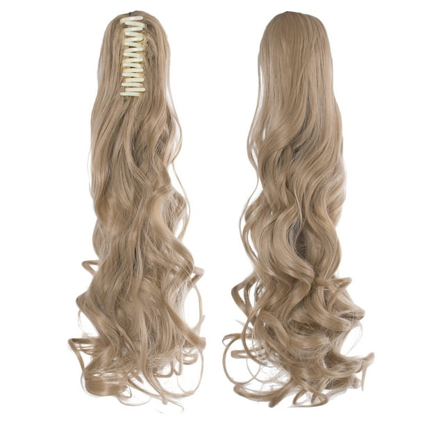 Fridja Curly Claw Clip Ponytail Wig Clip Ponytail Extension - Walmart.com