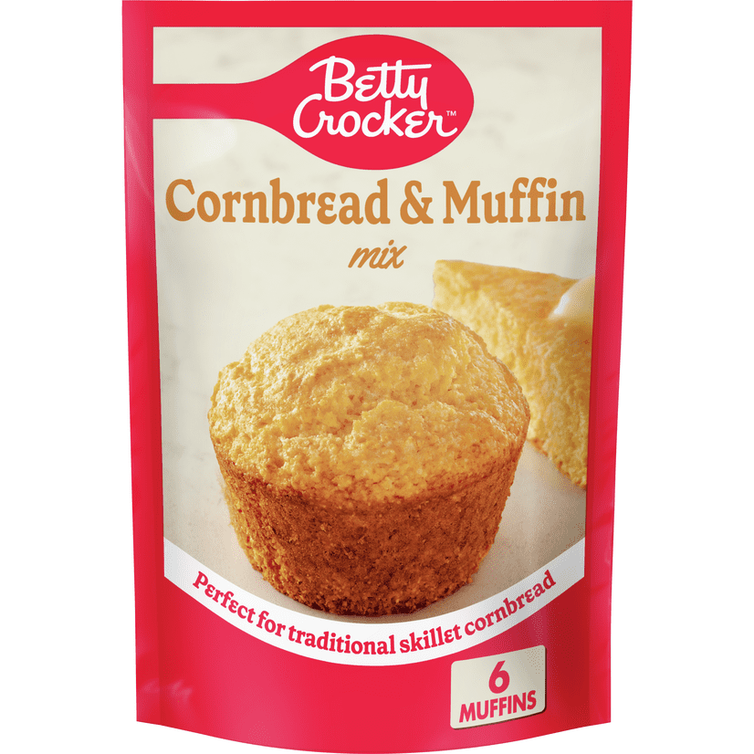 Betty Crocker Cornbread and Muffin Mix, Makes 6 Muffins, 6.5 oz ...
