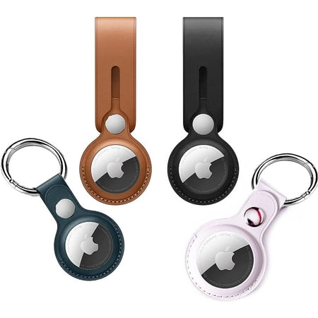 Leather Case for Apple AirTag Tracker, 4 Pack | Walmart Canada