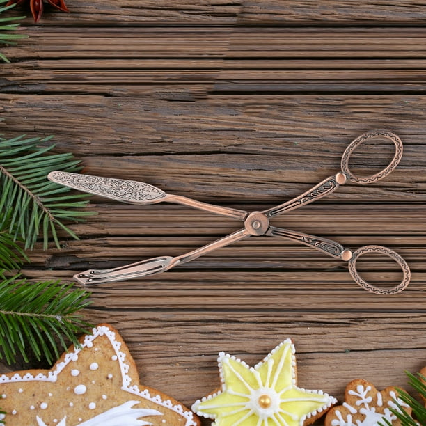 Food Clip,Retro Style Elegant Zinc Bread Tong Food Tong Maximized ...