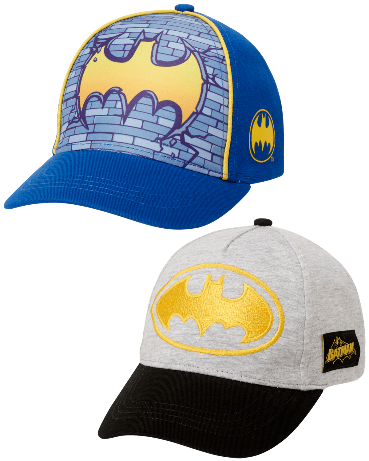DC Comics Batman Toddler Baseball Hat for Boys Ages 2-4, Kids 2 pack ...