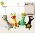 Cute Rattle Ring Bell Toys Plush Animal Hand Bells Toy Infant Early ...