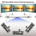 GAINVANE 120 inch Projector Screen with Stand,16:9 HD 4K Indoor Outdoor ...