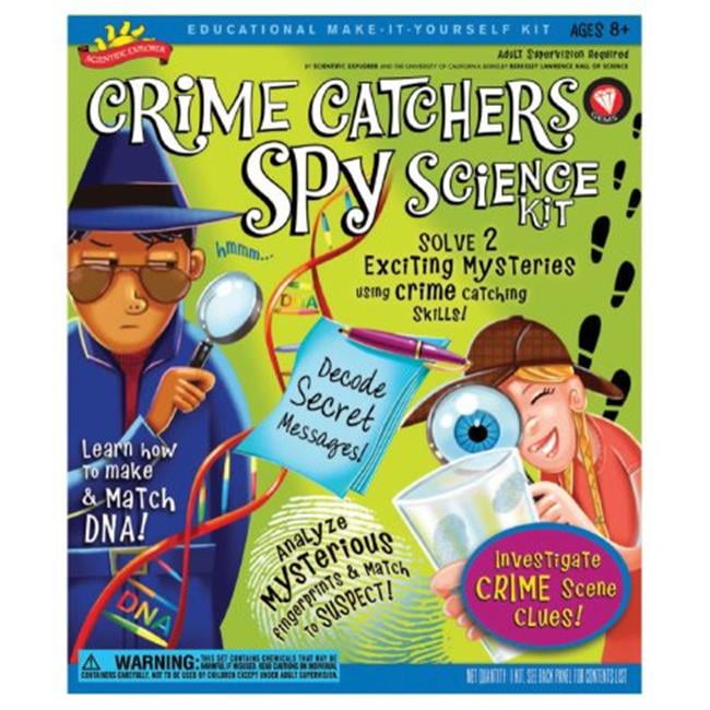 Scientific Explorer Crime Catchers Spy Science Kit with Decoder Glasses ...