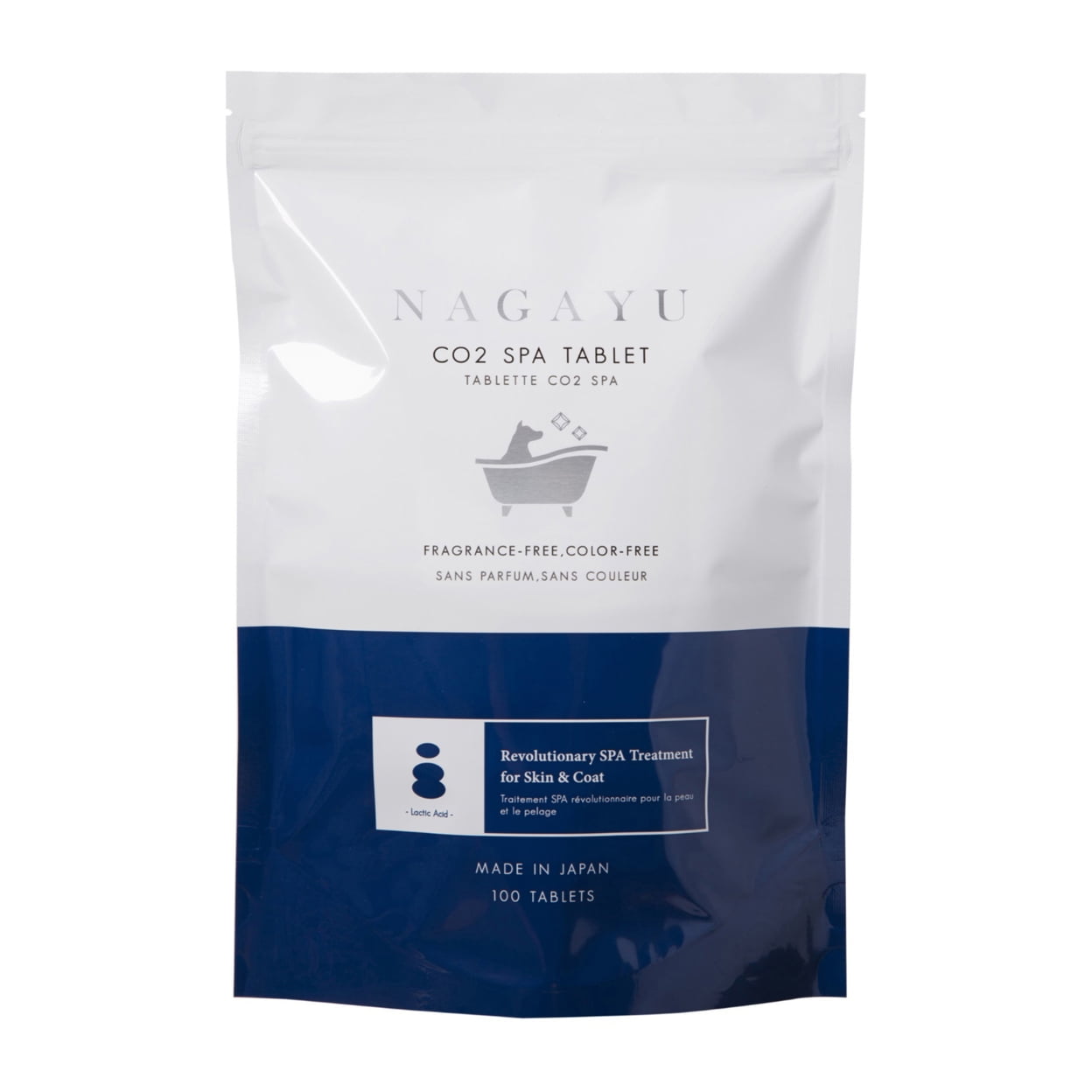 Nagayu CO2 Pet Treatment Lactic Acid Spa Tablets (1 Pack/100QTY ...