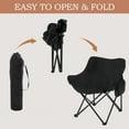 Andeworld Oversized Camping Chair,Floding Camp Lounge Chairs for Adluts ...
