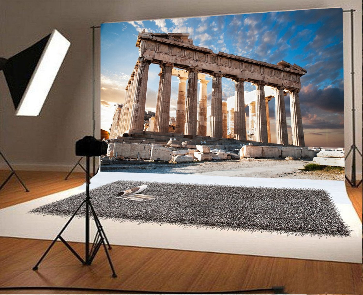 MOHome 7x5ft Nature Landscape Backdrop Temple Ruined Stone Pillars ...