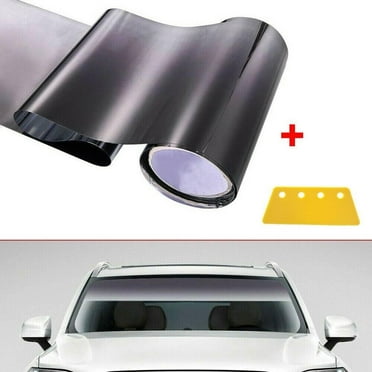 Black Sun Strip Fade Visor Tint Tinting Film Windscreen Car Van Decal ...