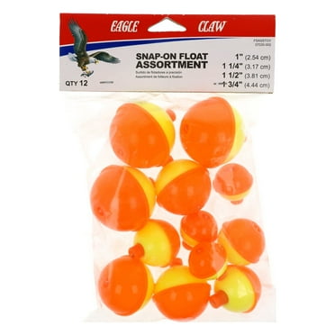 Eagle Claw Snap-On Round Floats Assorted Sizes-1"-1-3/4" - Walmart.com