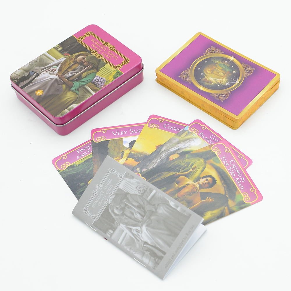 Juego de cartas de tarot con caja de hierro, juego de mesa de Arcángel ...