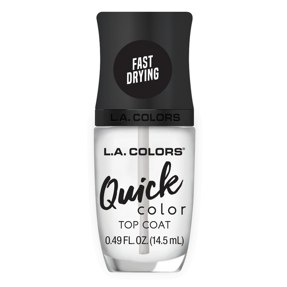 L.A. COLORS Quick Color Fast Drying Polish, Clear, 0.49 fl oz - Walmart ...