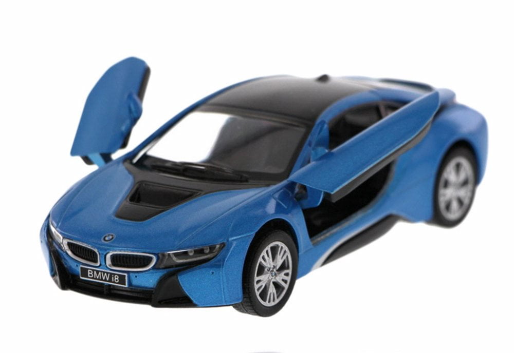 BMW i8, Blue - Kinsmart 5379D - 1/36 Scale Diecast Model Toy Car (Brand ...
