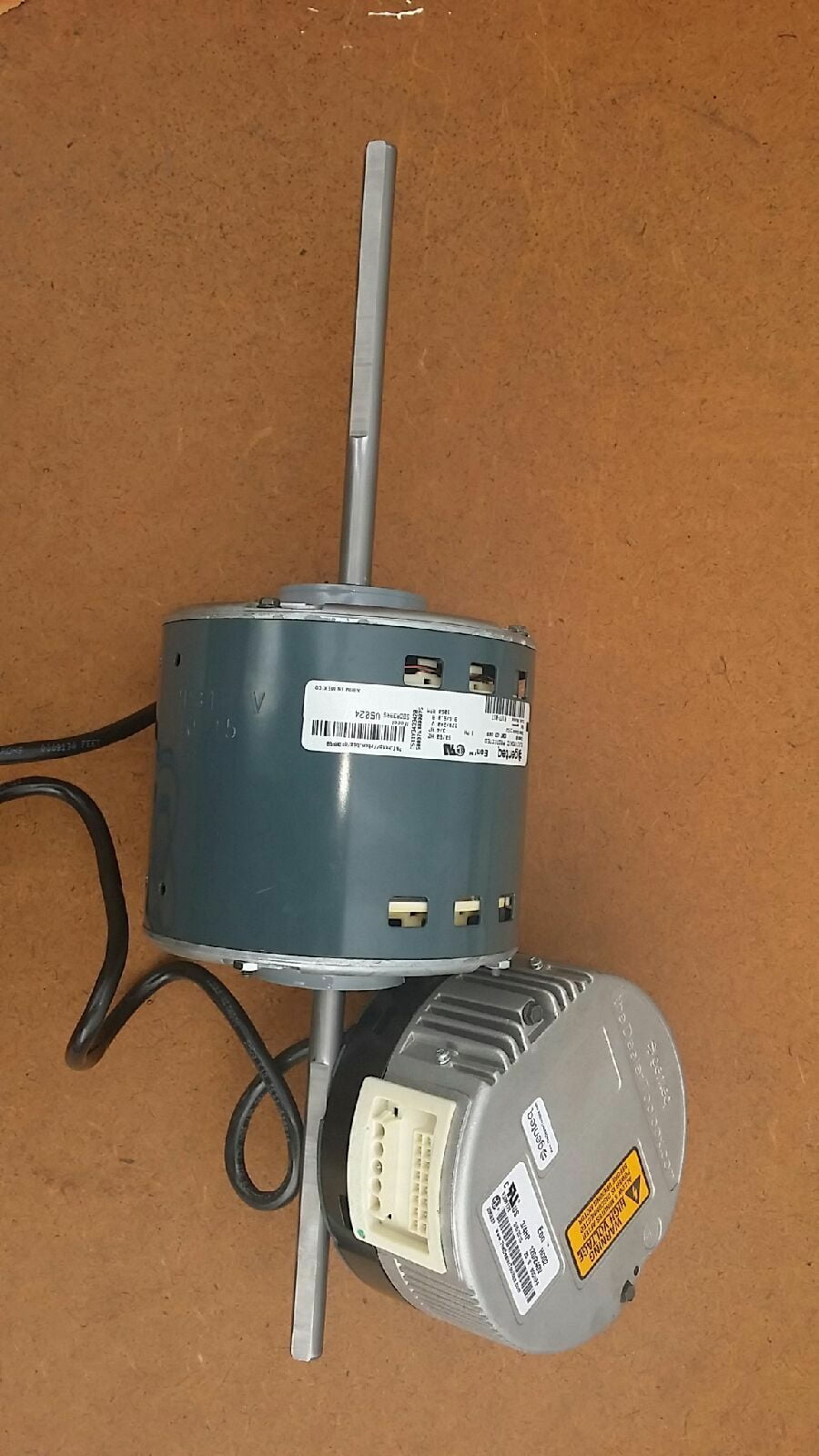 GENTEQ BARD ECM MOTOR & MODULE 3/4 HP 120/240V 1050 RPM DOUBLE SHAFT (1 ...