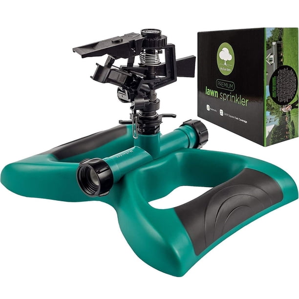 Automatic 360 Degree Rotating Garden Water Sprinkler, Leak-Proof Lawn ...