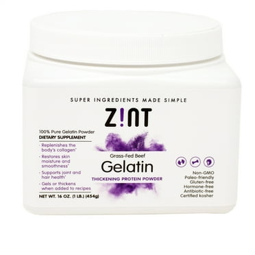 Zint Anti-Aging Gelatin Protein Thickening Powder, 2.0 Lb - Walmart.com