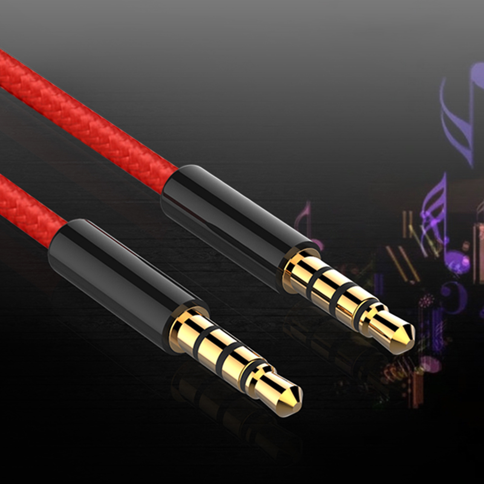 Naierhg Audio Cable Multifunctional Heat Resistant PVC Jack 3.5mm AUX ...