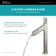 KRAUS Ino™ Vessel Single Handle Bathroom Faucet with Custom Laminar ...