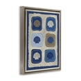 Stupell Industries Nautical Block Shells Brown Framed Floater Canvas ...
