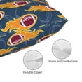 Sikiie Burning Rugby Balls Pillow Covers, Throw Pillow Case Cushion ...