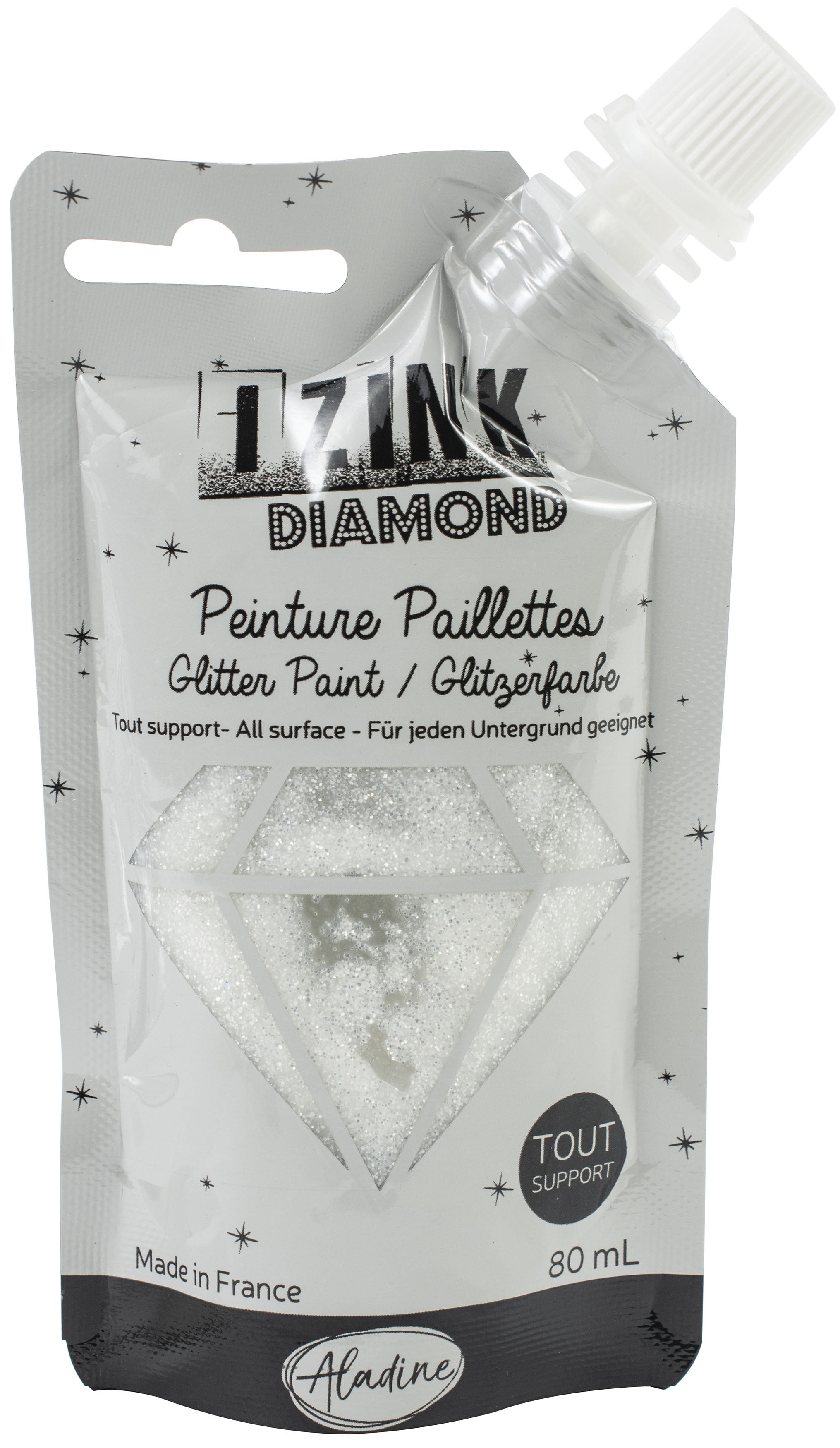 IZINK Diamond Glitter Paint 80ml-Mother Of Pearl - Walmart.com