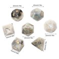 D4 D6 D10 D12 D20 Number Natural Polyhedral Party Engraving Educational ...