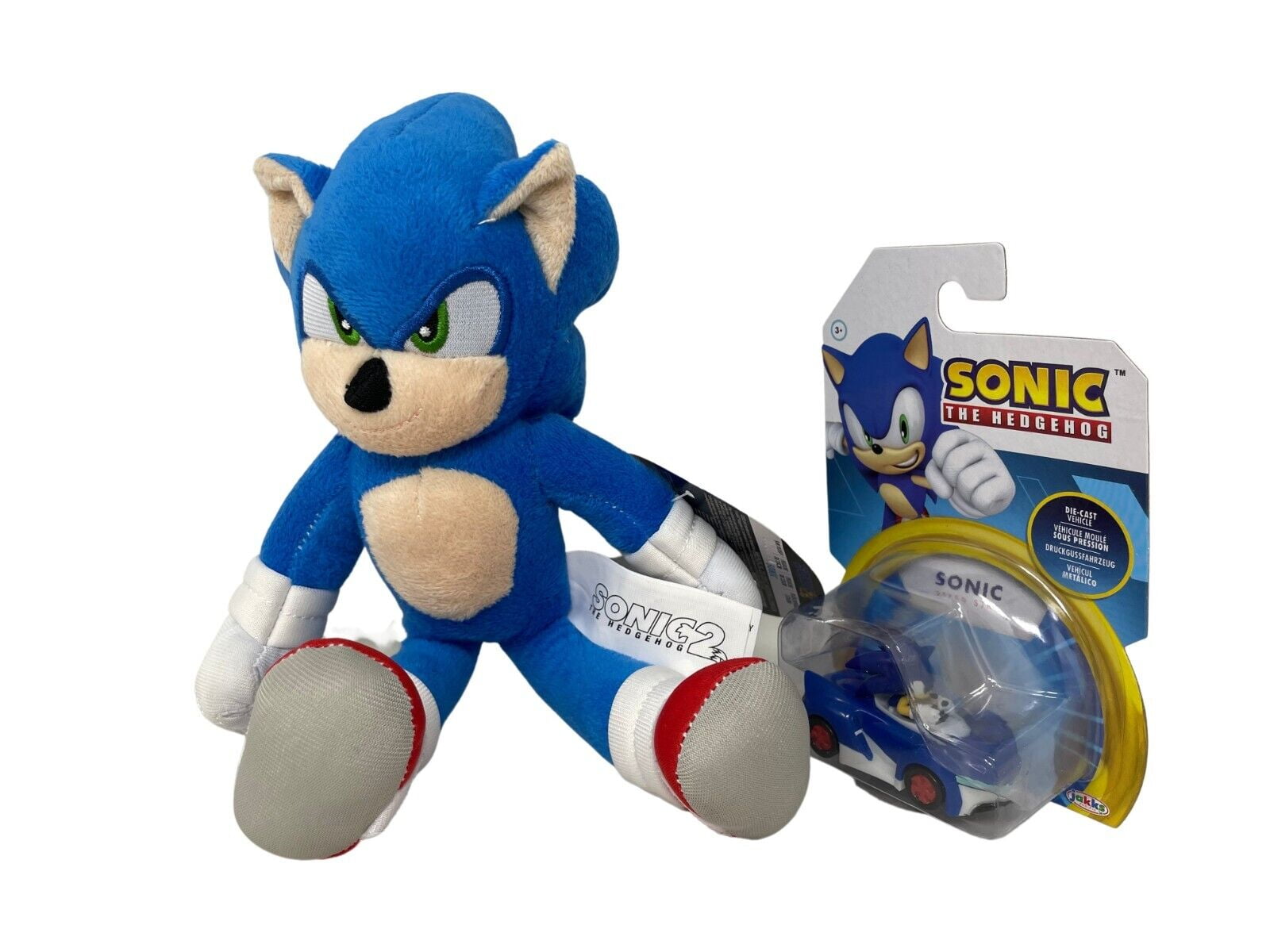 Great Gift Set- Sonic The Hedgehog Kids Plush & Diecast Set - Walmart.com