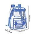 MMJ Transparent Backpack for School Concert Games Security Clear PVC ...