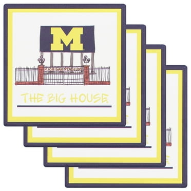 Stoneware Drink Coasters, University of Michigan - Walmart.com