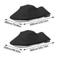 Ventilated Boat Cover with Double Rear Vents to Prevent Moisture Build ...