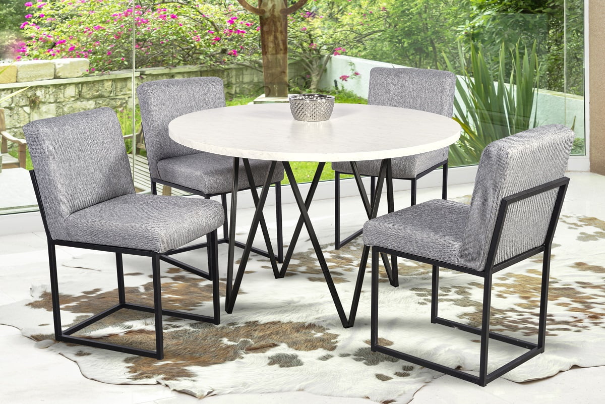 Comedor Soria 4 Sillas Redondo Tubular y Cubierta de Formica | Bodega ...