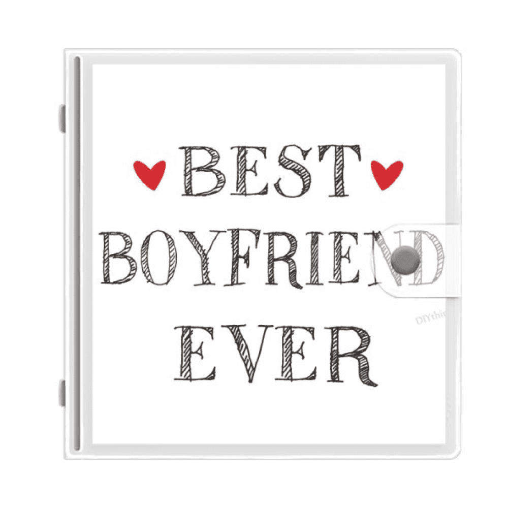 Best boyfriend ever Quote Heart Photo Album Wallet Wedding Family 4x6 ...