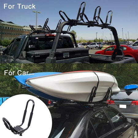 Pack of 2 Universal Kayak Roof Rack Metal Boat Rooftop Luggage Mounting ...